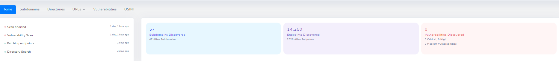 Bug - Endpoint Scan · Issue #396 · yogeshojha/rengine · GitHub