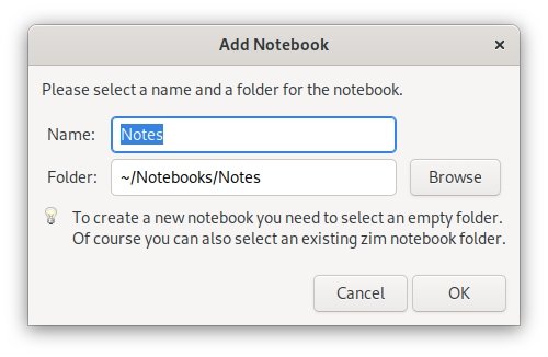 New system install and new zim install not seeing notebook folder · zim ...