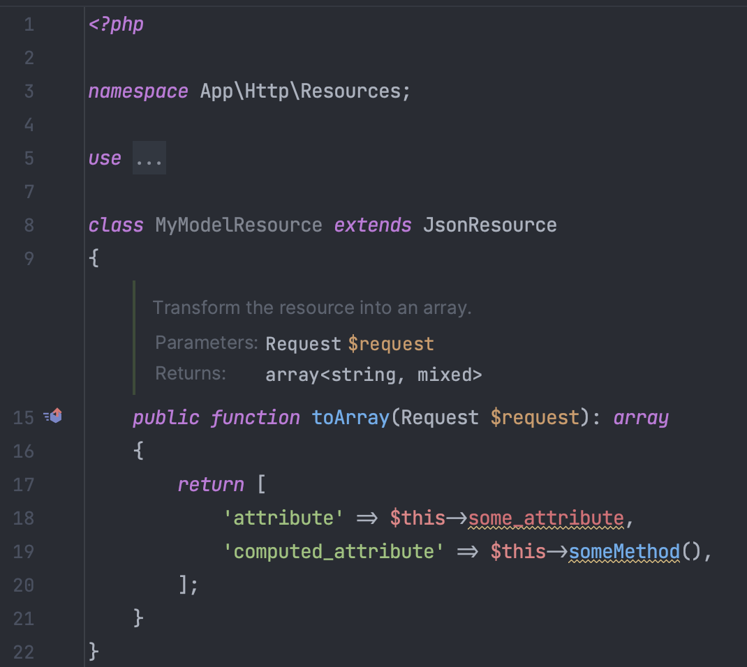 [feature Request] Detect And Suggest Model Methods Properties Attributes In `jsonresource