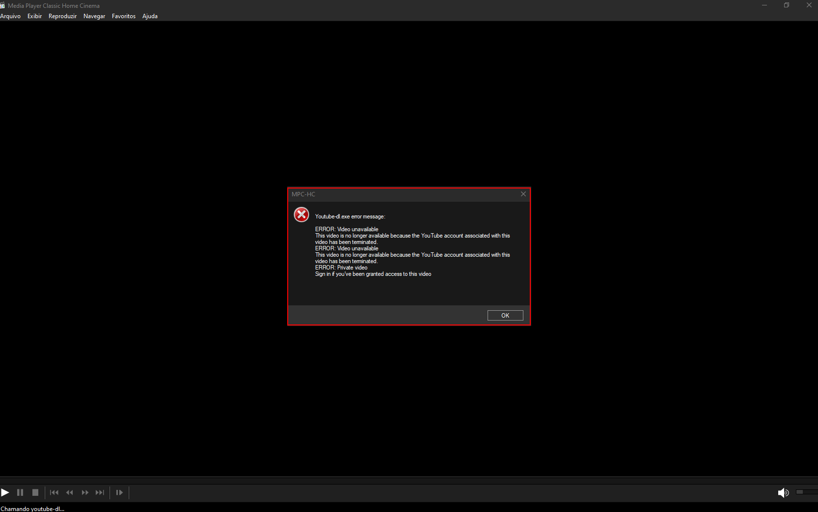 Problems with handling private or deleted videos from Youtube playlists · Issue #887 · clsid2 ...