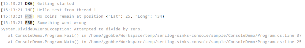 Light Theme Not Supported By Colored Themes · Issue 123 · Serilogserilog Sinks Console · Github