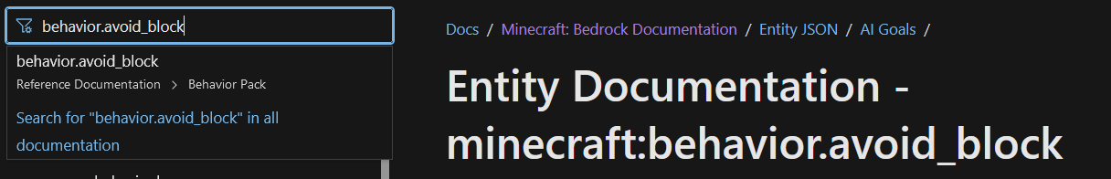 Search not finding results · Issue #310 · MicrosoftDocs/minecraft-creator · GitHub