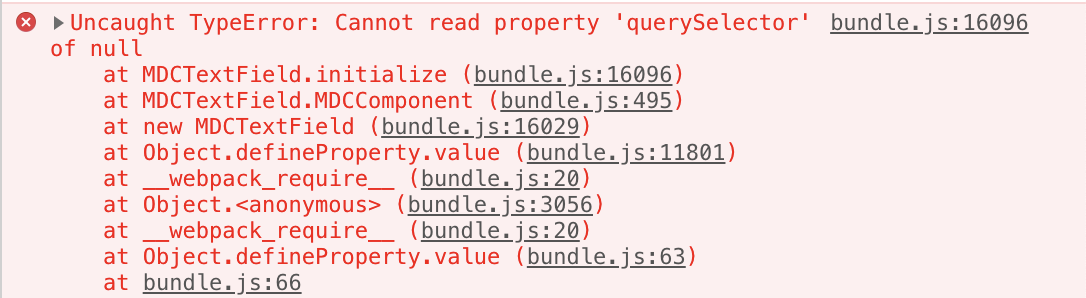 bundle.js throws an error when a constant variable is not found and ...