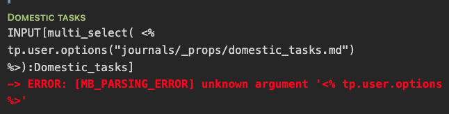 Do Not Render Error When Calling Templater Script Inside The Input · Issue 47 · Mprojectscode