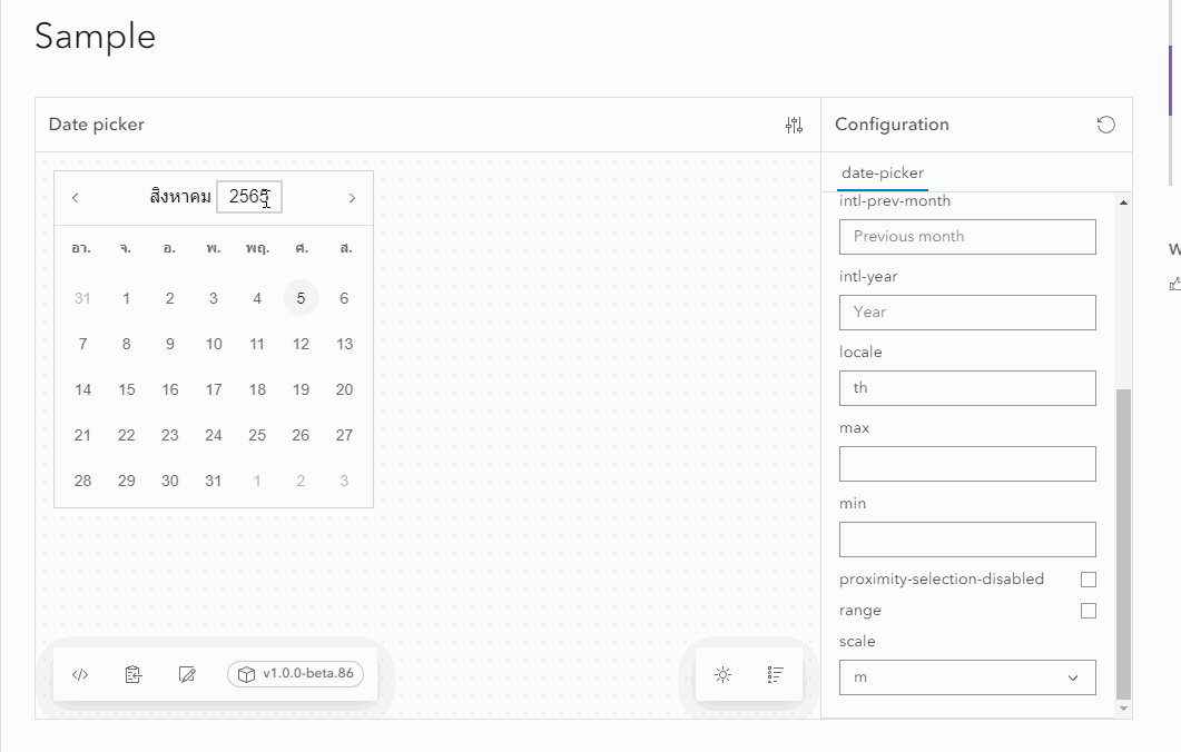 The year input box of the date picker with Buddhist calendar jumps to wired number when ...