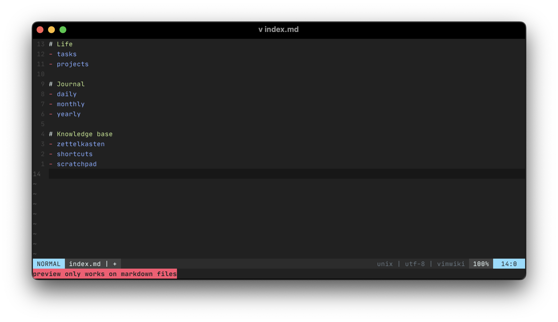 Compatibility issues with vimwiki · Issue #88 · ellisonleao/glow.nvim · GitHub