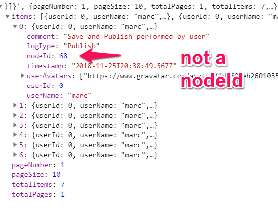 AuditRepository GetPagedResultsByQuery returns LogEntry Primary Key ID ...