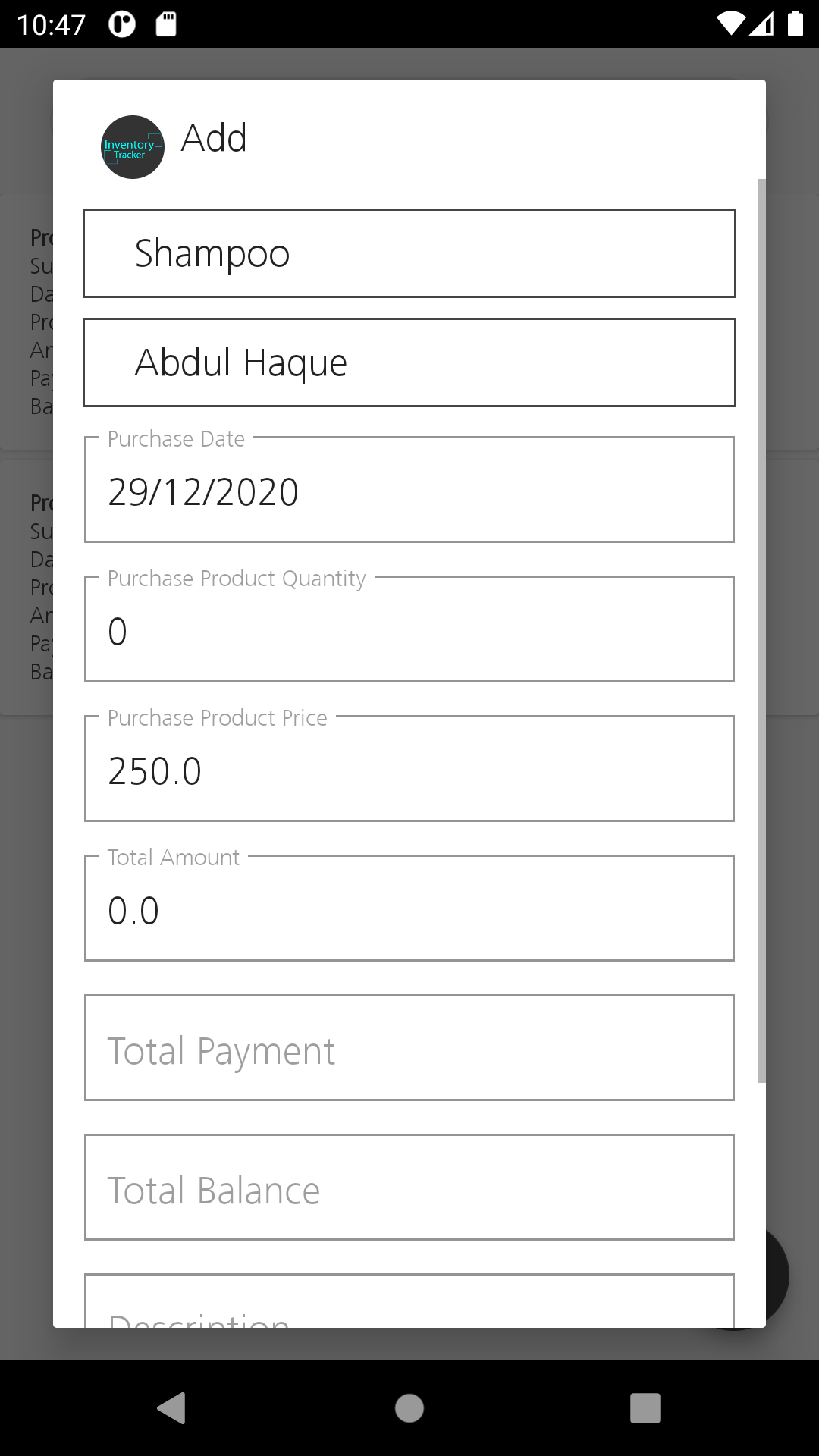 GitHub - himustofa/InventoryTracker: Inventory android application using the room and follow the ...
