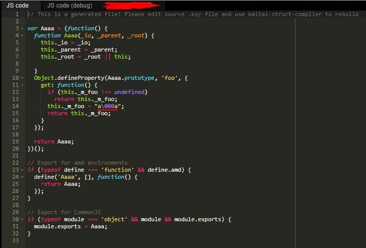 JS codegen: Troubles with strings containing character codes · Issue #279 · kaitai-io/kaitai ...