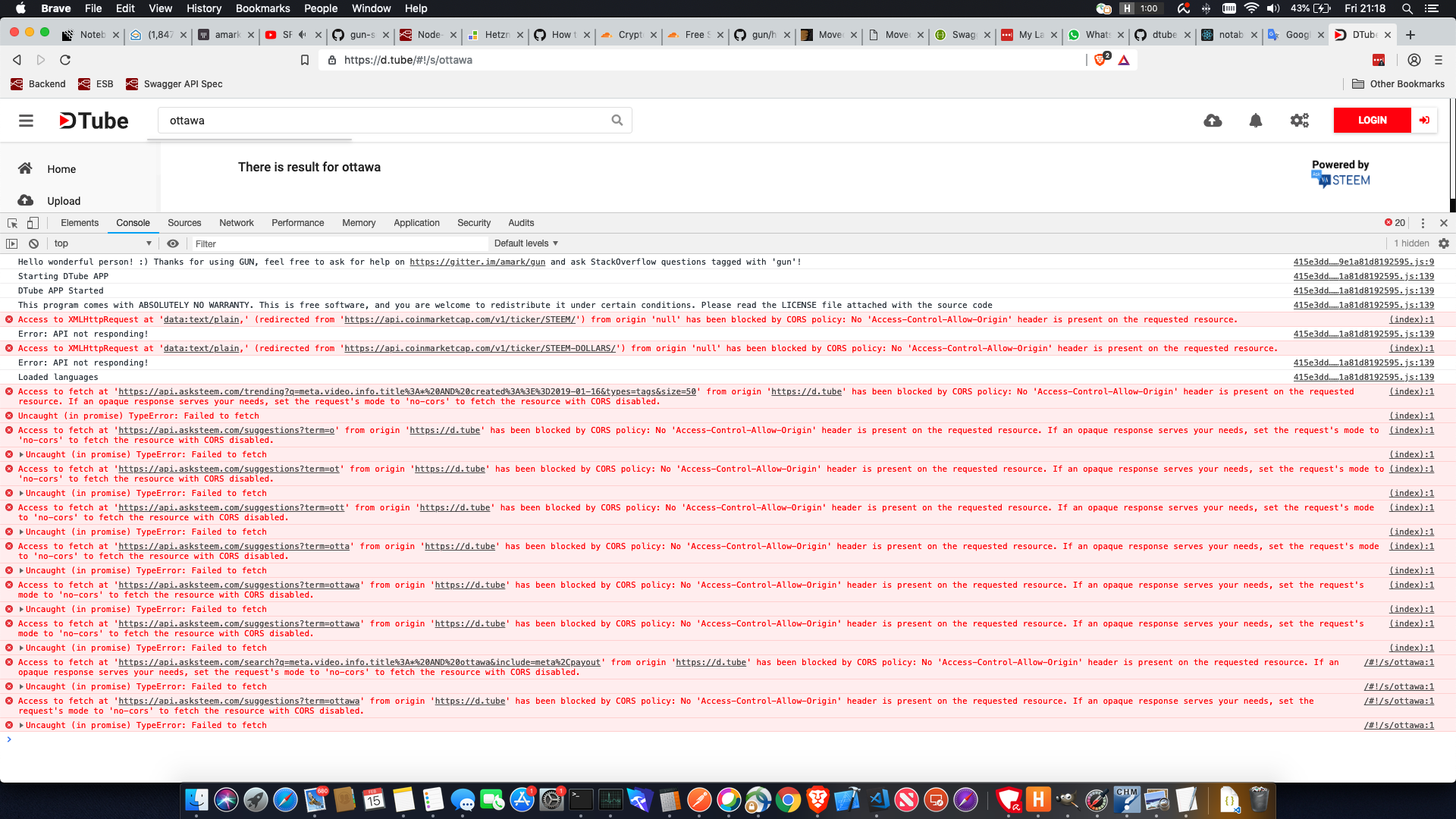 Search doesn't work · Issue #89 · dtube/dtube · GitHub