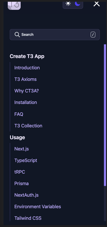 bug: beta.create.t3.gg mobile nav breaks on certain pages · Issue #555 · t3-oss/create-t3-app ...