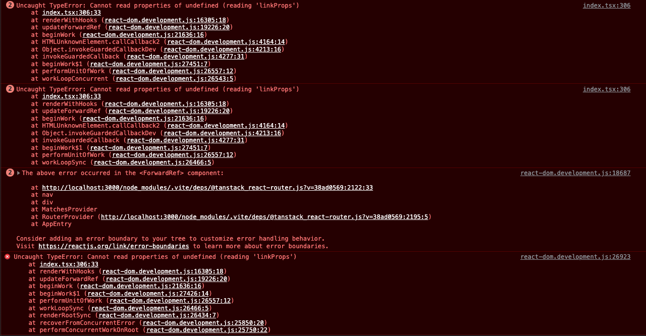 Routerlink Throws Error If Root Route Is Not Defined · Issue 351 · Tanstackrouter · Github 