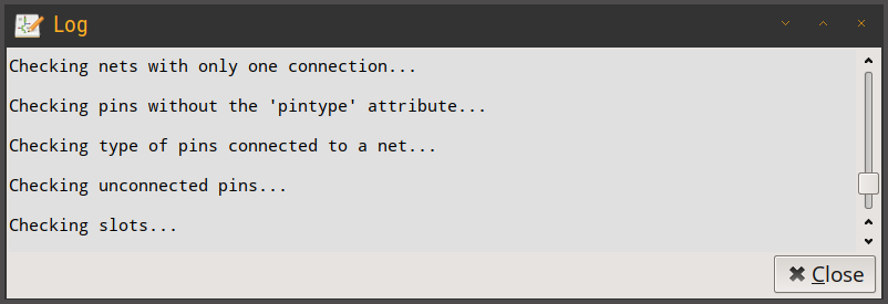 The log window should be scrolled to the bottom when something is ...