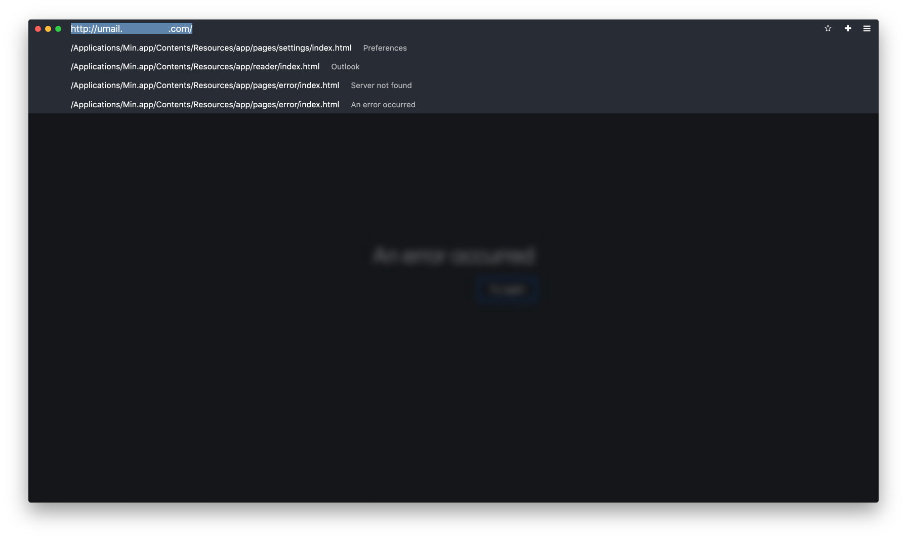Umail error · Issue #817 · minbrowser/min · GitHub
