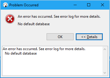 Refresh on Database causes repeated message (No default database) · Issue #3893 · dbeaver ...