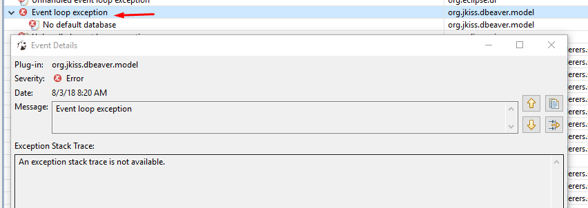 Refresh on Database causes repeated message (No default database) · Issue #3893 · dbeaver ...