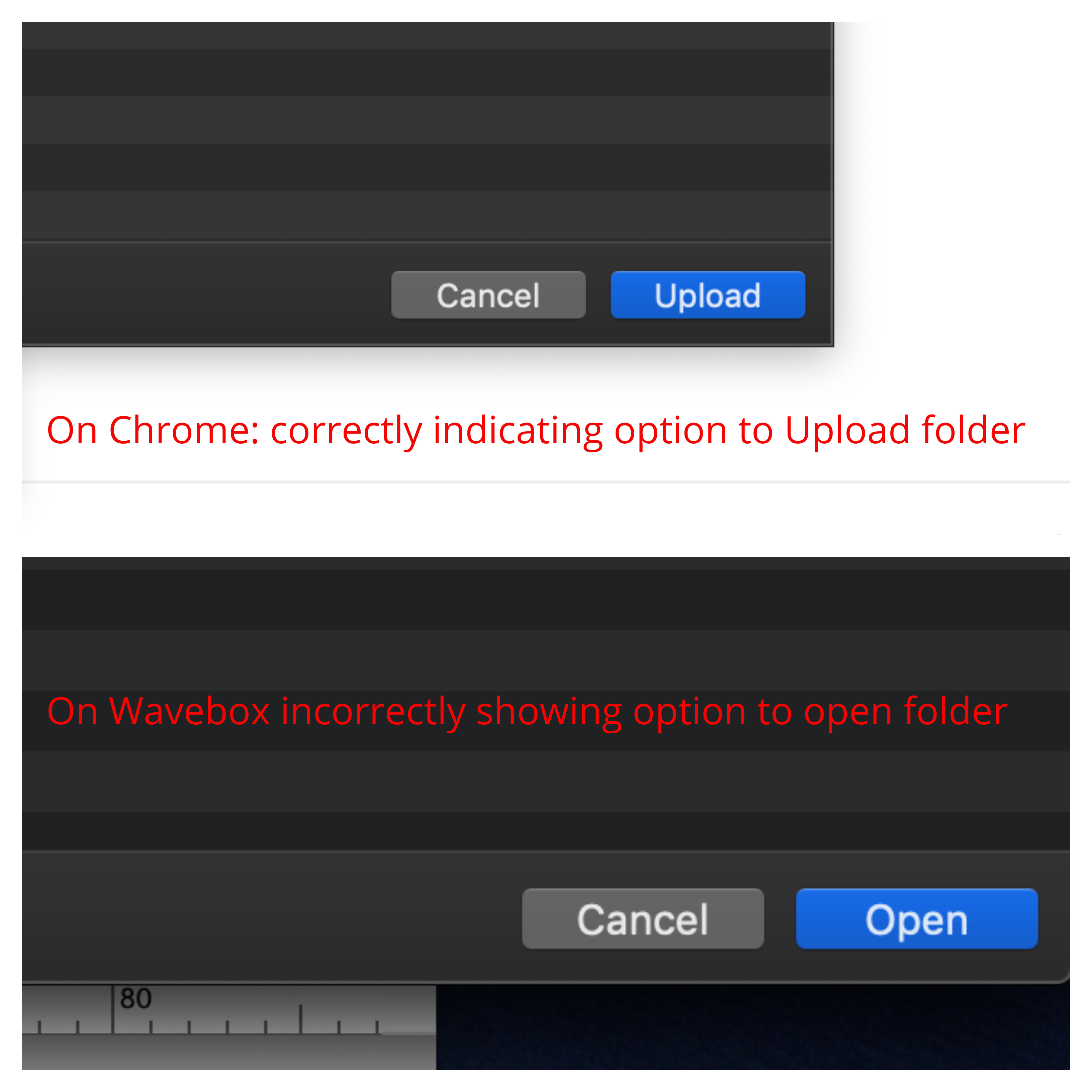 Wavebox incorrectly offers to open a folder instead of allowing to upload it · Issue #1070 ...