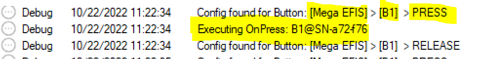 Show Configname of a Input config in the Logging when a Button is pressed. · Issue #984 ...