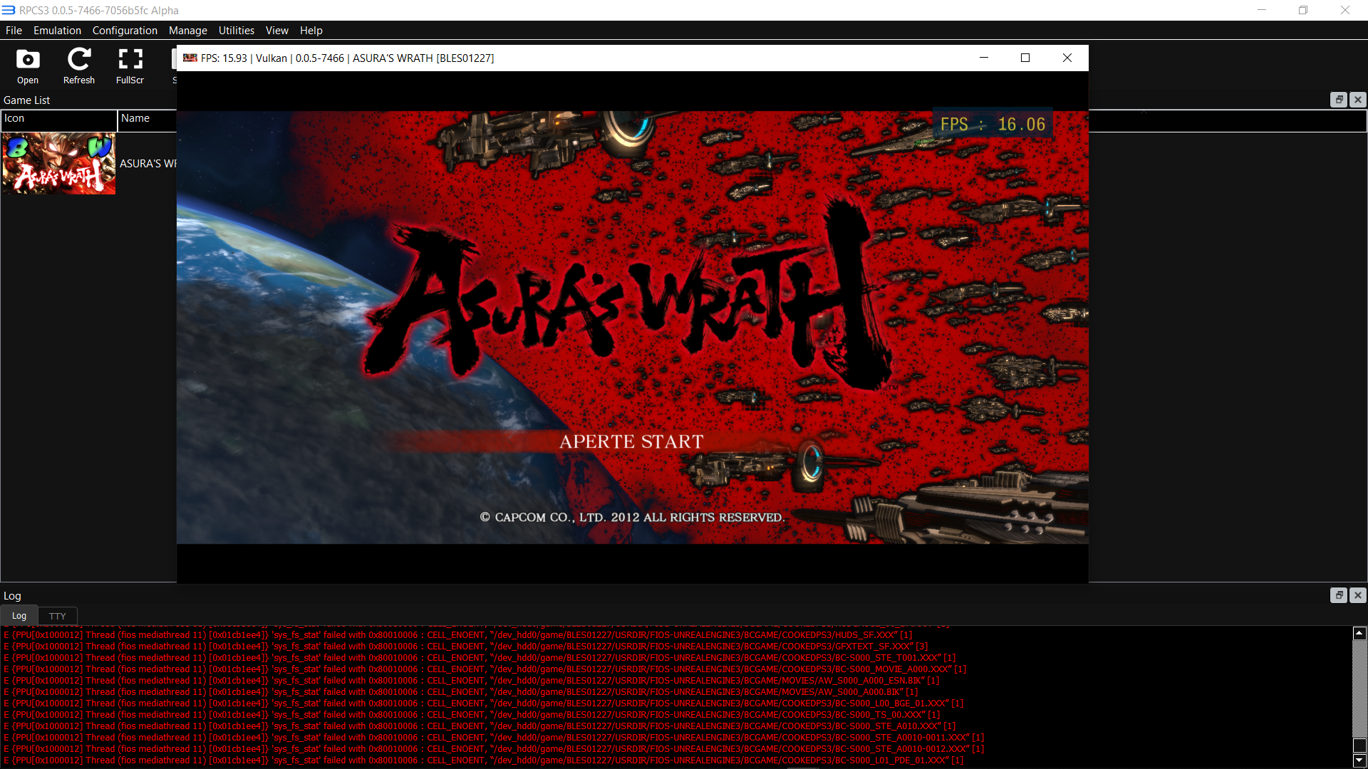 Regression Asuras Wrath · Issue 5296 · Rpcs3rpcs3 · Github 