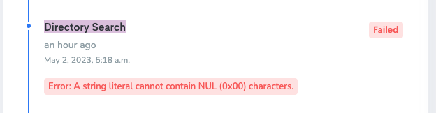 Directory fuzzing failed with error · Issue #892 · yogeshojha/rengine · GitHub