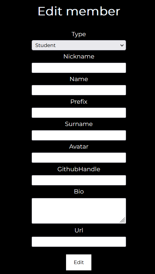 GitHub - Finnvb/connect-your-tribe-fdnd-crud-form: Ontwerp en maak een webformulier om data van ...