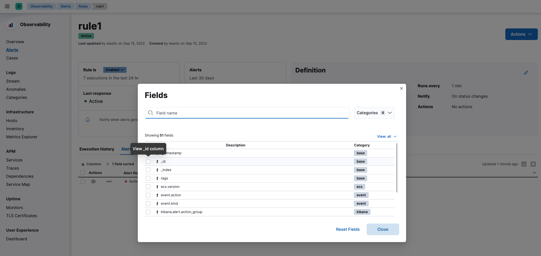 [RAM] Hind description column in field browser section · Issue #140809 · elastic/kibana · GitHub