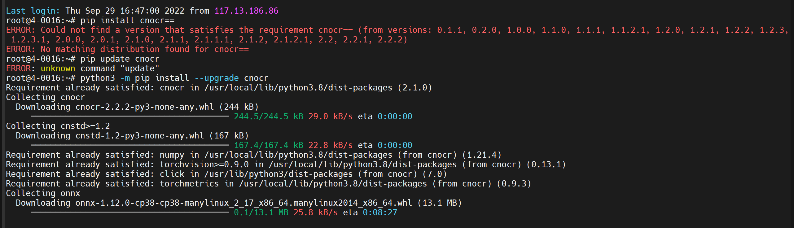 WARNING: cnocr 2.1.0 does not provide the extra 'serve' · Issue #210 · breezedeus/CnOCR · GitHub