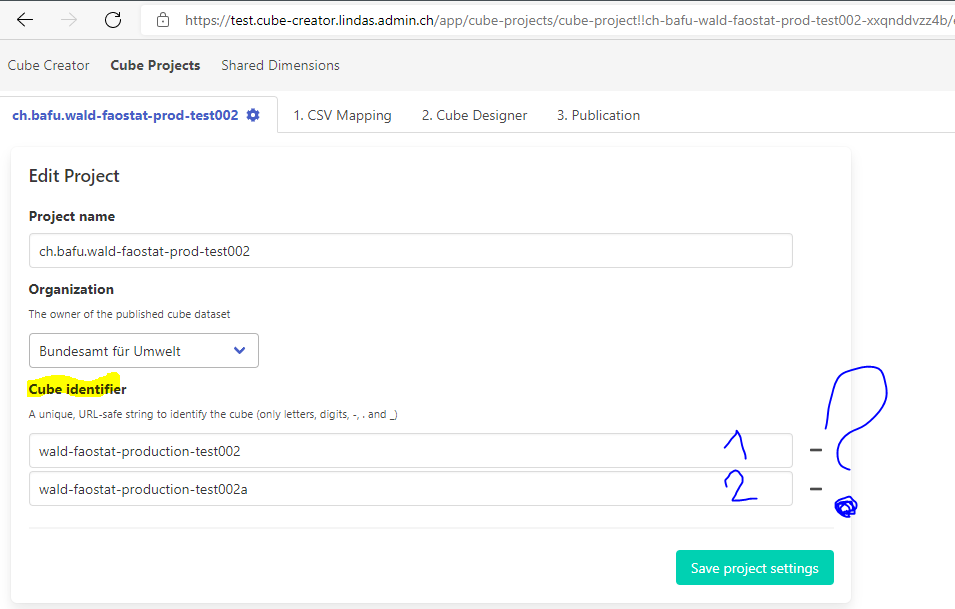 changing cubeIdentifier sometimes fails with odd error: multiple project names provided? · Issue ...