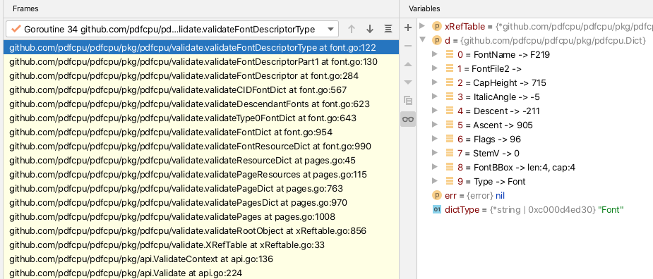 Getting fontDescriptor error on ValidationNone · Issue #102 · pdfcpu/pdfcpu · GitHub