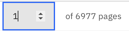 Down arrow for page select disappears when pageSelectThreshold is more ...