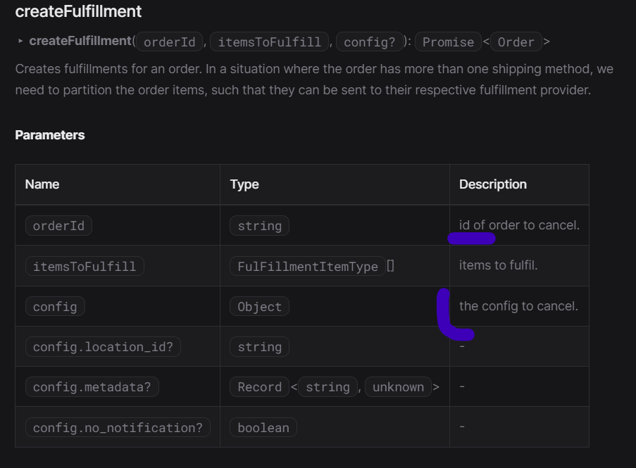 Fix Minor Issue Regarding Create Fulfillment For An Order Docs · Issue 4644 · Medusajsmedusa