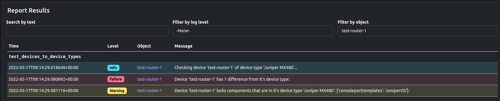 Add search/filter functionality to the report page · Issue #9376 · netbox-community/netbox · GitHub