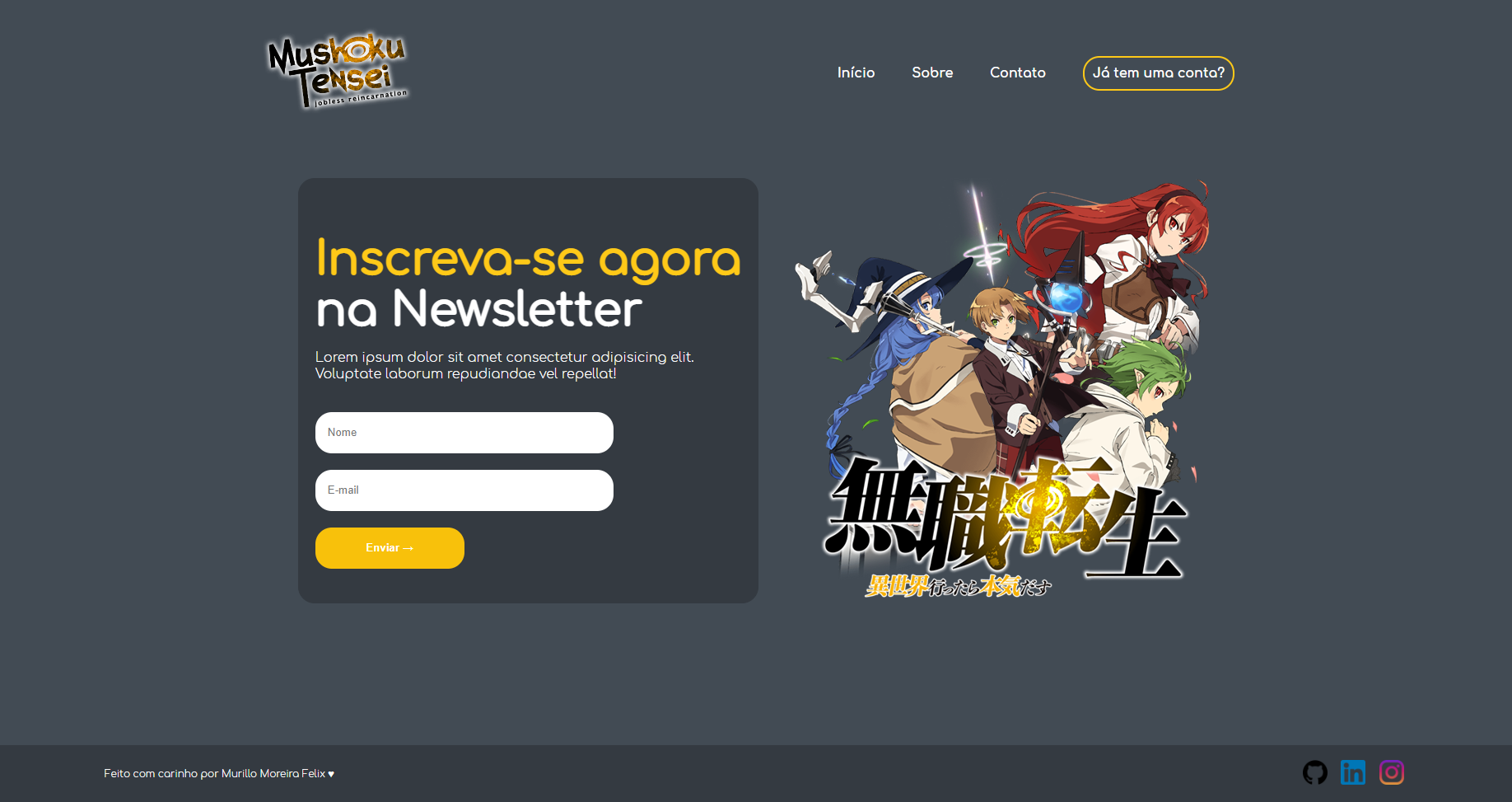 GitHub - murillom/mushoku-landing-page: Landing page simples feita pra praticar HTML & CSS