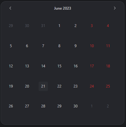 Calendar Weekdays line · Issue #1091 · ajnart/homarr · GitHub