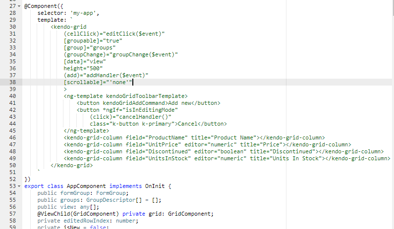 Inline editing on row click breaks when scrollable set to none · Issue #1524 · telerik/kendo ...