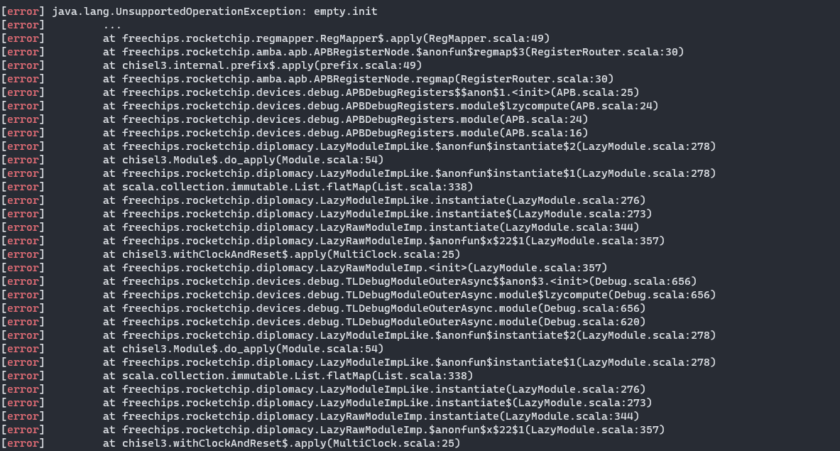 DebugAPB Generation Error · Issue #2756 · chipsalliance/rocket-chip · GitHub