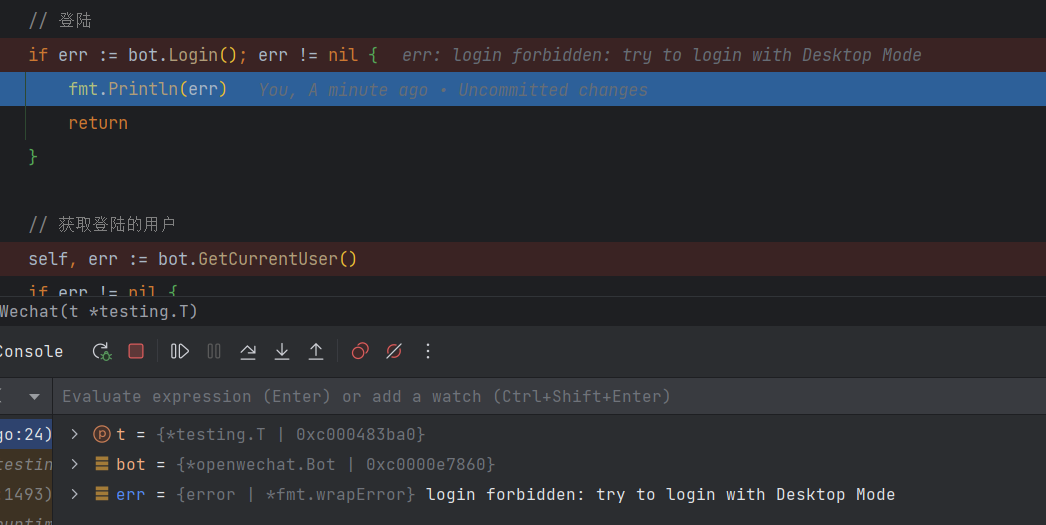 demo桌面模式测试获取friends和groups都是nil · Issue #238 · eatmoreapple/openwechat · GitHub