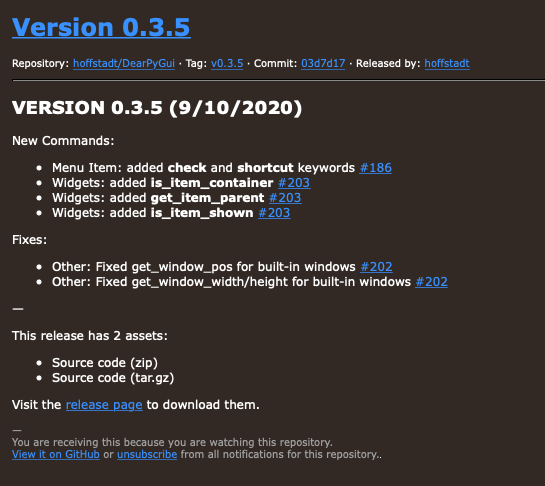 Get Window Pos/size doesn't work for Built-in windows · Issue #202 · hoffstadt/DearPyGui · GitHub
