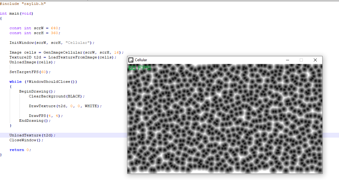 [build] `GenImageCellular()` generates a blank image using TCC compiler ...
