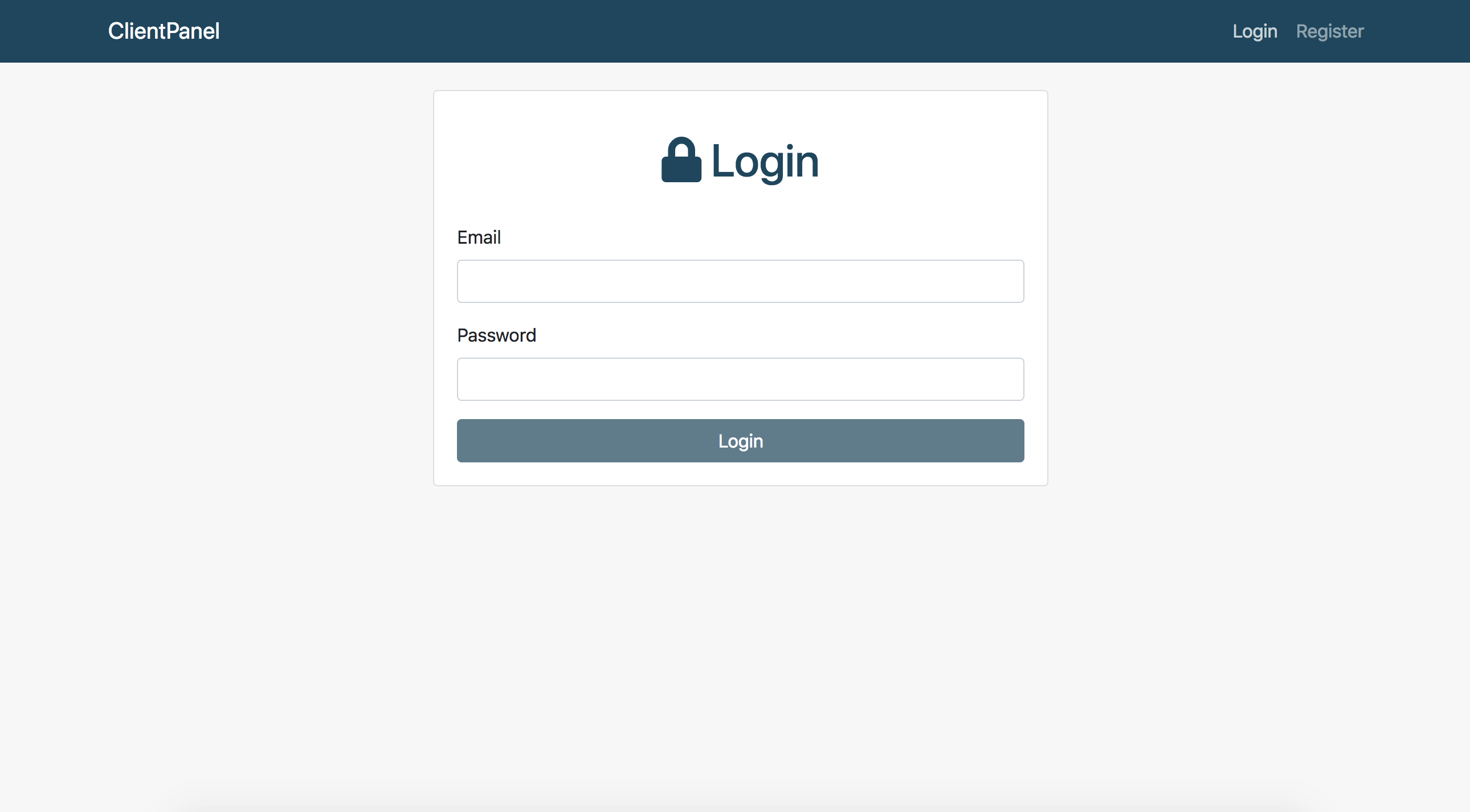GitHub - Palinana/client-panel: Deployed Link