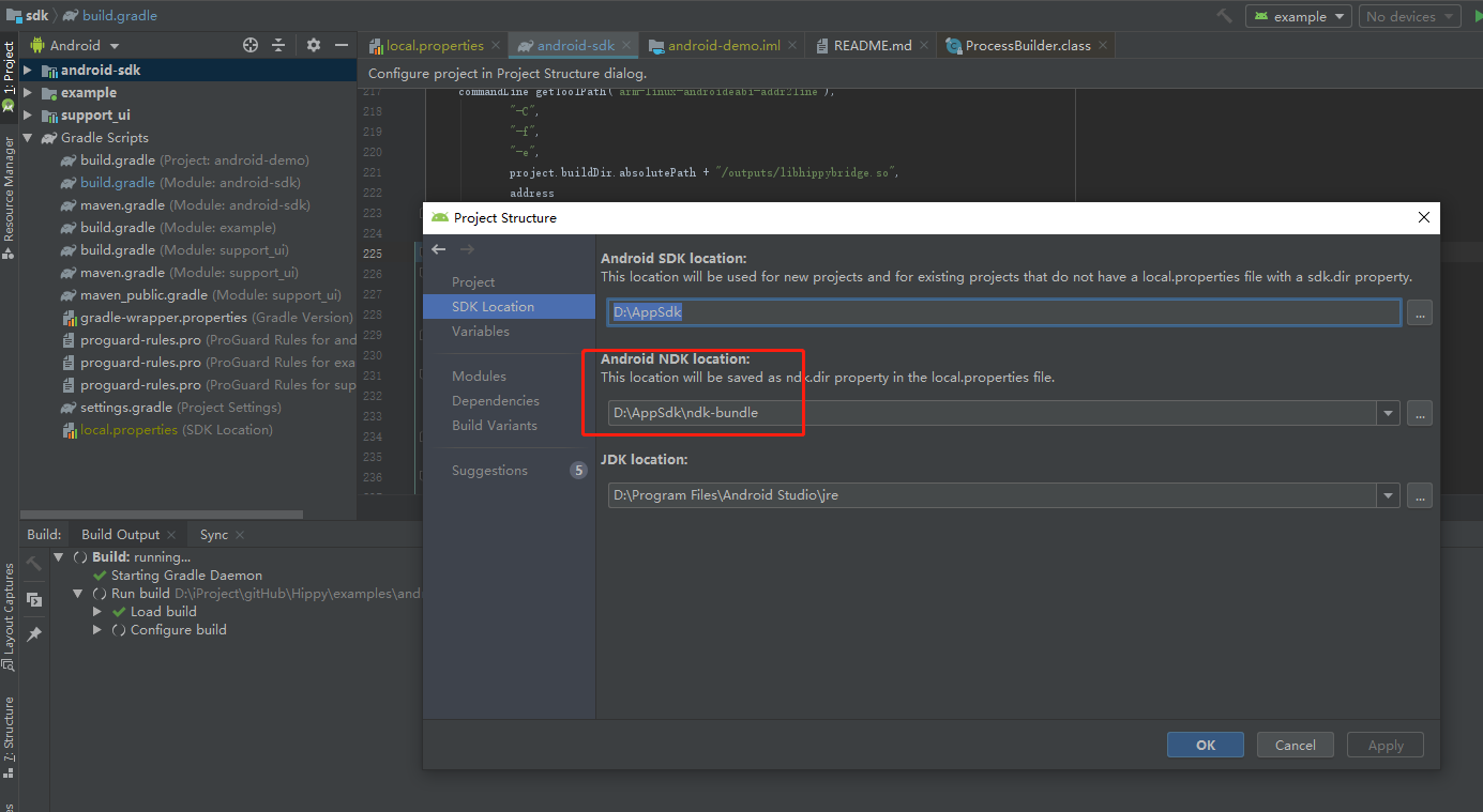 SDK 和 NDK具体是什么版本了？ · Issue #64 · Tencent/Hippy · GitHub