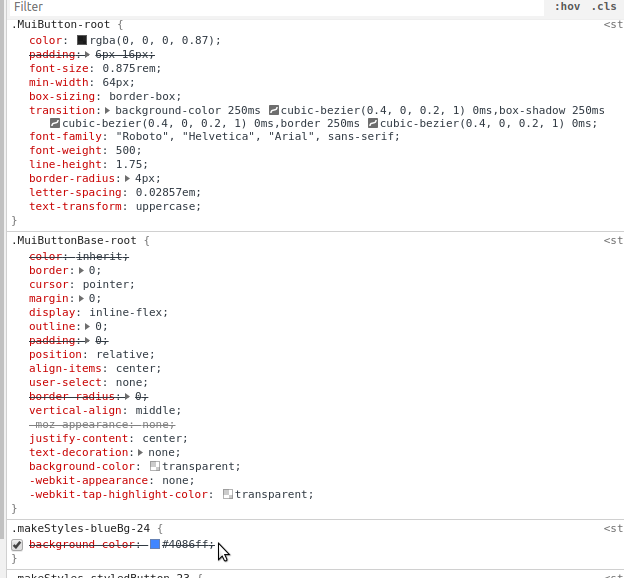 Material UI - custom styles are not getting applied · Issue #8295 ...
