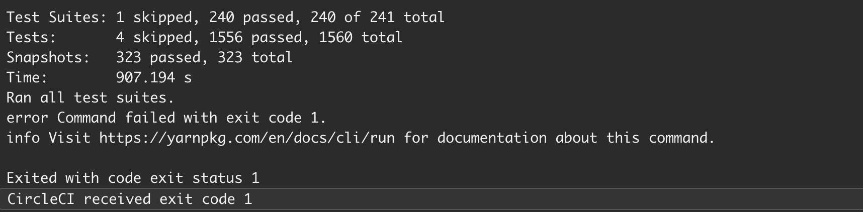 Jest Tests Complete Successfully But Returns Exit Status 1 · Issue 9324 · Jestjs Jest · Github