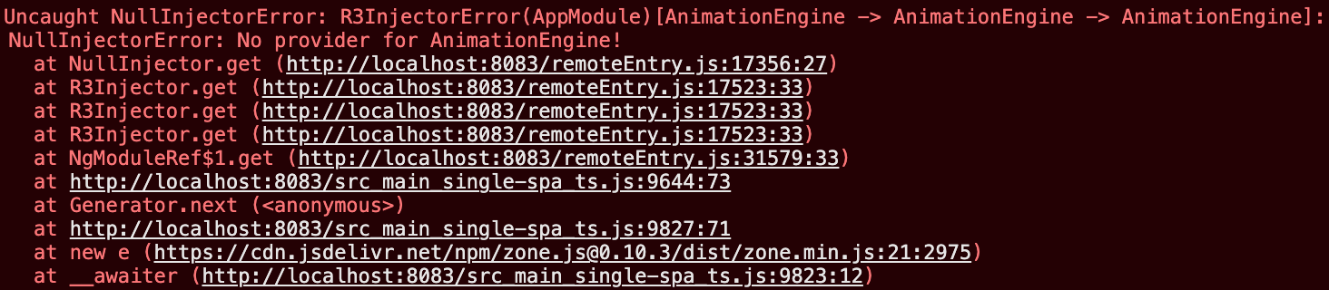 Angular 11 Application Unmount · Issue 316 · Single Spasingle Spa Angular · Github