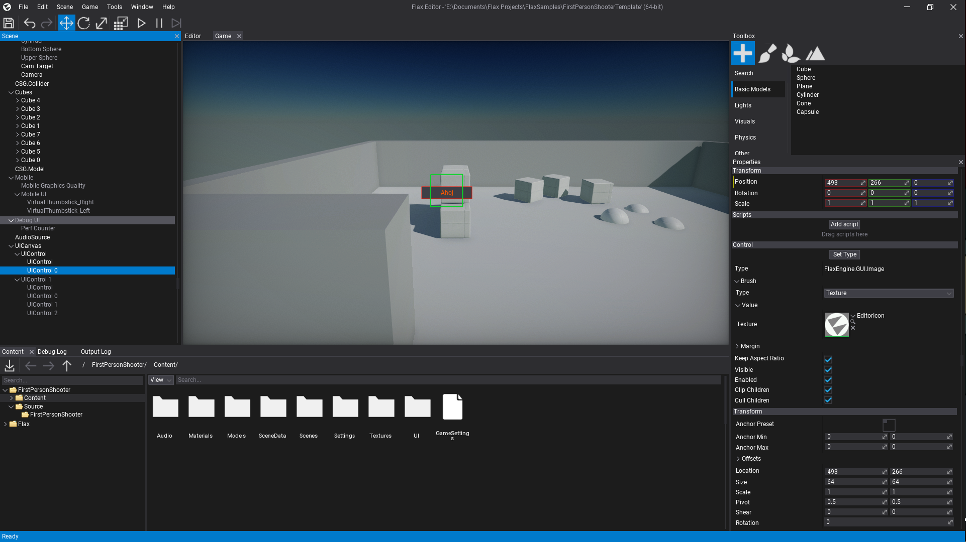 UI rendering icons over button · Issue #134 · FlaxEngine/FlaxEngine · GitHub
