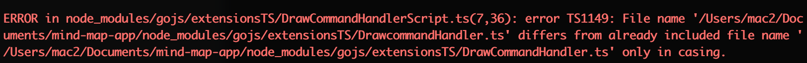 Error regarding file name casing 'DrawcommandHandler' · Issue #69 · NorthwoodsSoftware/GoJS · GitHub