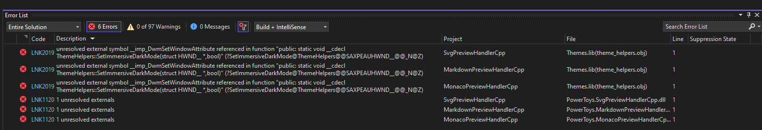 [Build]Can't build PowerToys on Visual Studio - linking error · Issue #26868 · microsoft ...