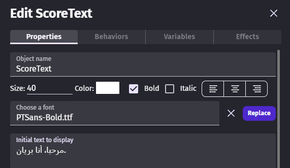 Punctuation is misplaced when RTL text is used in TextObject (Right To Left) · Issue #5693 ...