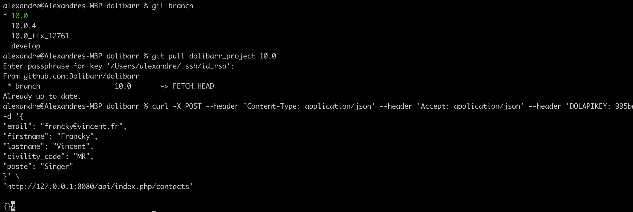 REST API post calls return empty body · Issue #12761 · Dolibarr ...