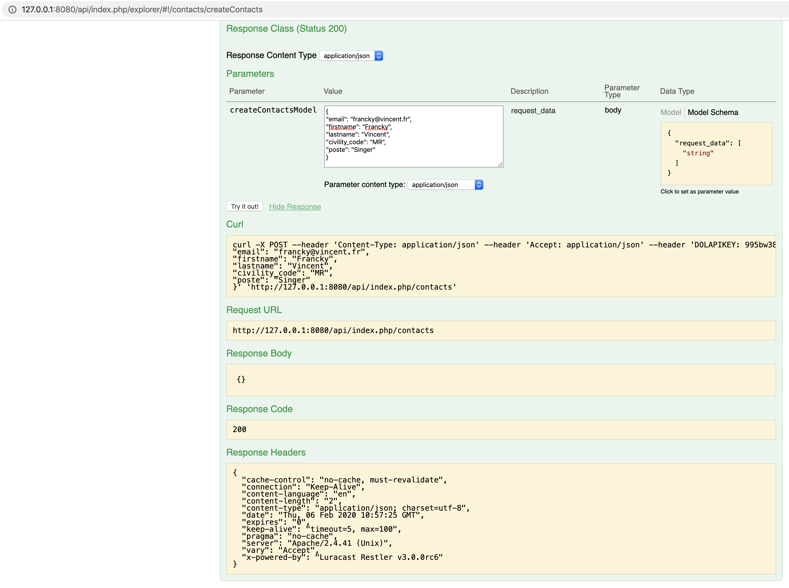 REST API post calls return empty body · Issue #12761 · Dolibarr ...